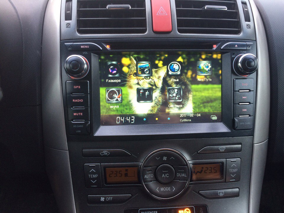 Головное устройство установлены))) — Toyota Auris (1G), 1,6 л, 2008 ...