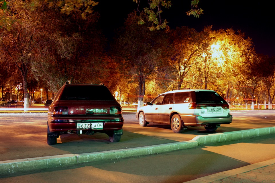 Ночные фото — Subaru Legacy Outback (BD/BG), 2,5 л, 1998 года ...