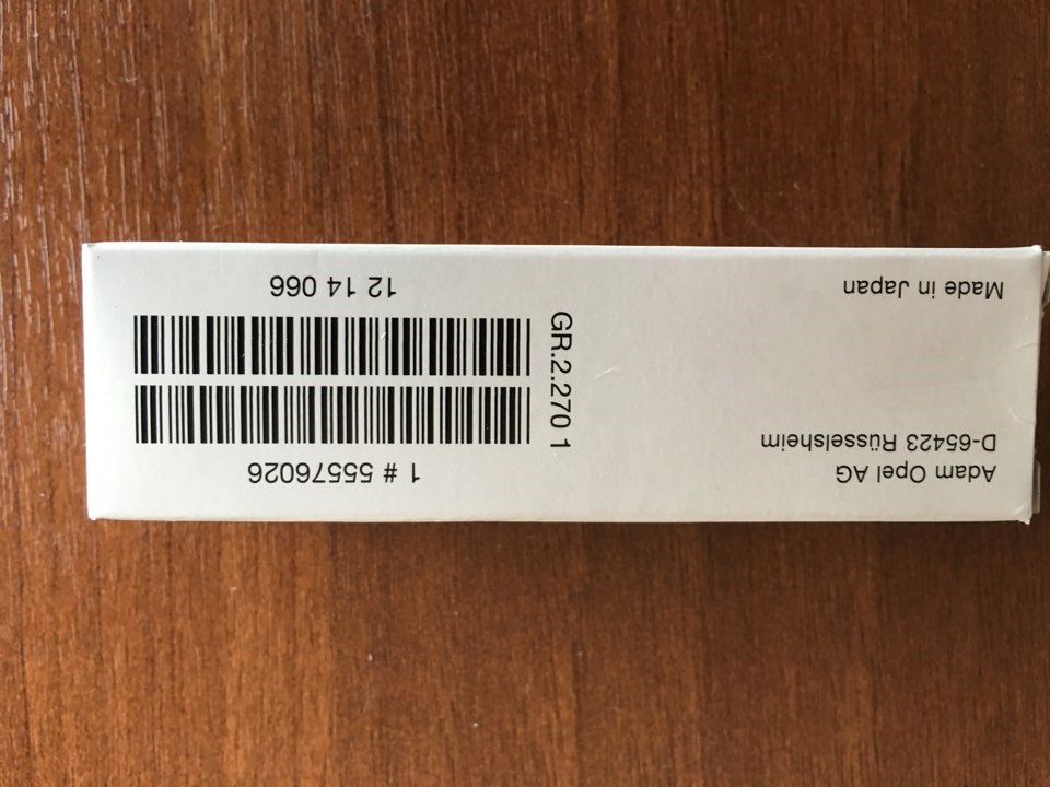 55576026 Свеча зажигания GM | Запчасти на DRIVE2