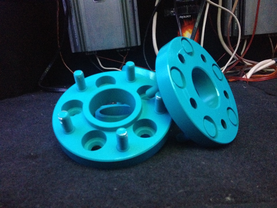 Диски на 19 сине-зелено-голубые — Subaru Forester (SG), 2 л, 2005 года ...