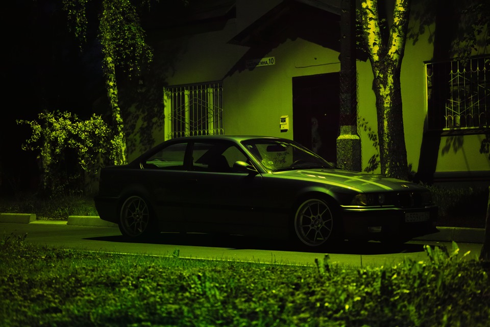 Night Photo Shoot — BMW 3 series Coupe (E36), 2,8 л, 1996 года ...