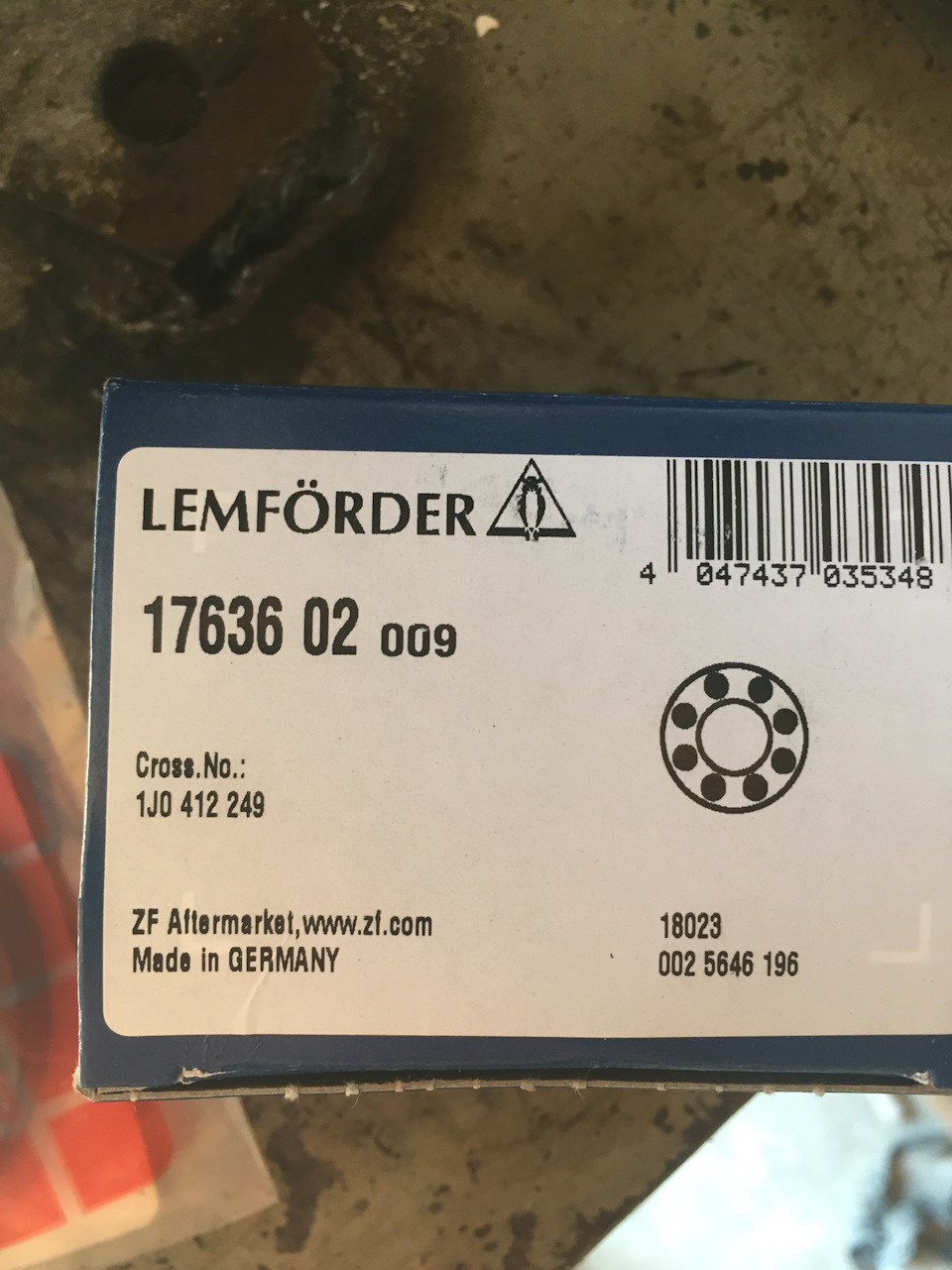 1763602 Подшипник опоры амортизатора LEMFORDER | Запчасти на DRIVE2