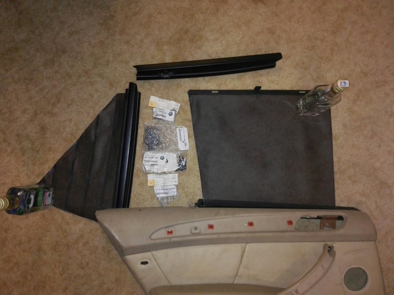 Анонс на выходные (установка шторок) — BMW X5 (E53), 3 л, 2005 года ...