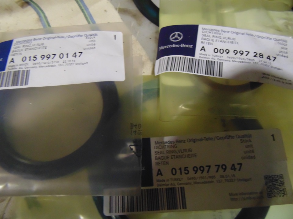 A0159977947 Кольцо уплотнительное ступицы снаружи Mercedes | Запчасти ...