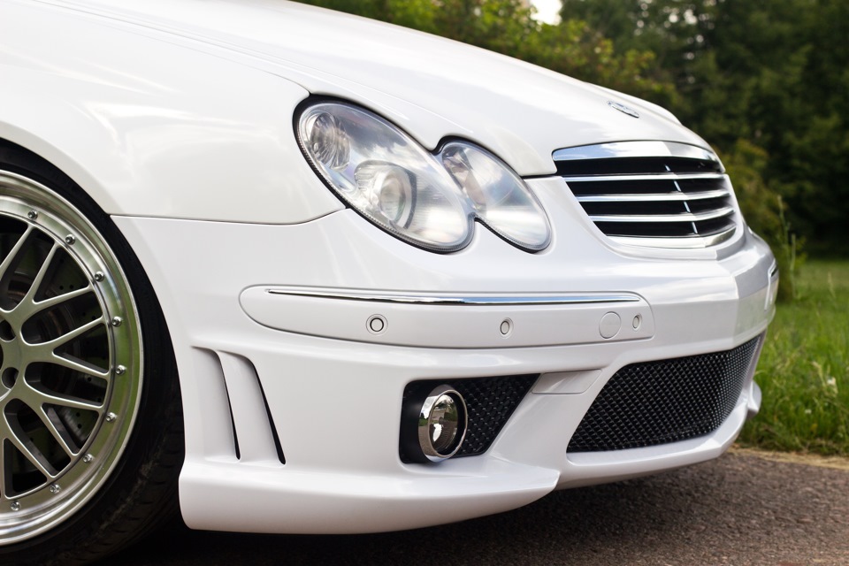 Новый бампер от CLK 63AMG — Mercedes-Benz C 55 AMG (W203), 5,4 л, 2005 ...
