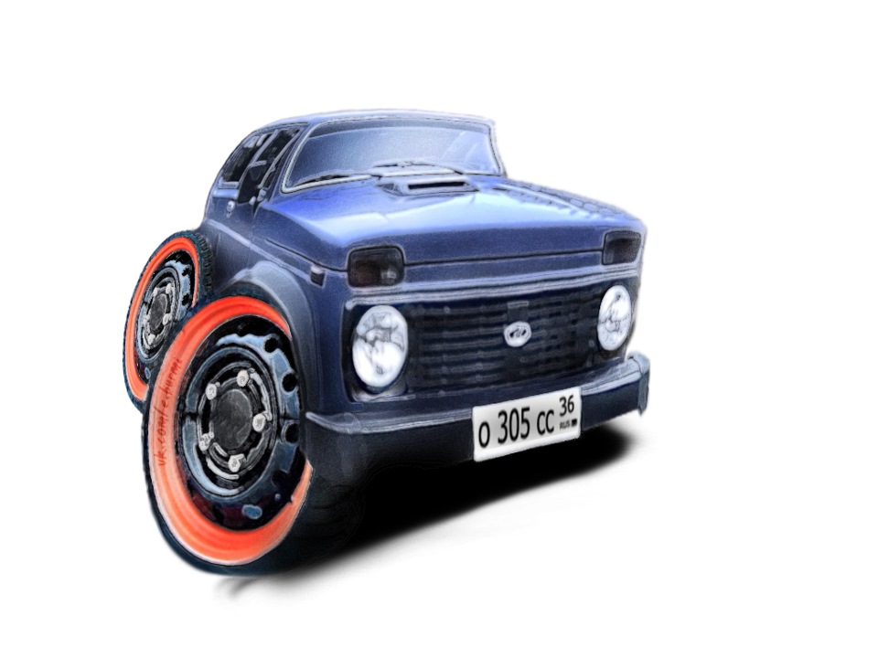 Cartoon Niva — Lada 4x4 3D, 1,7 л, 1984 года | фотография | DRIVE2