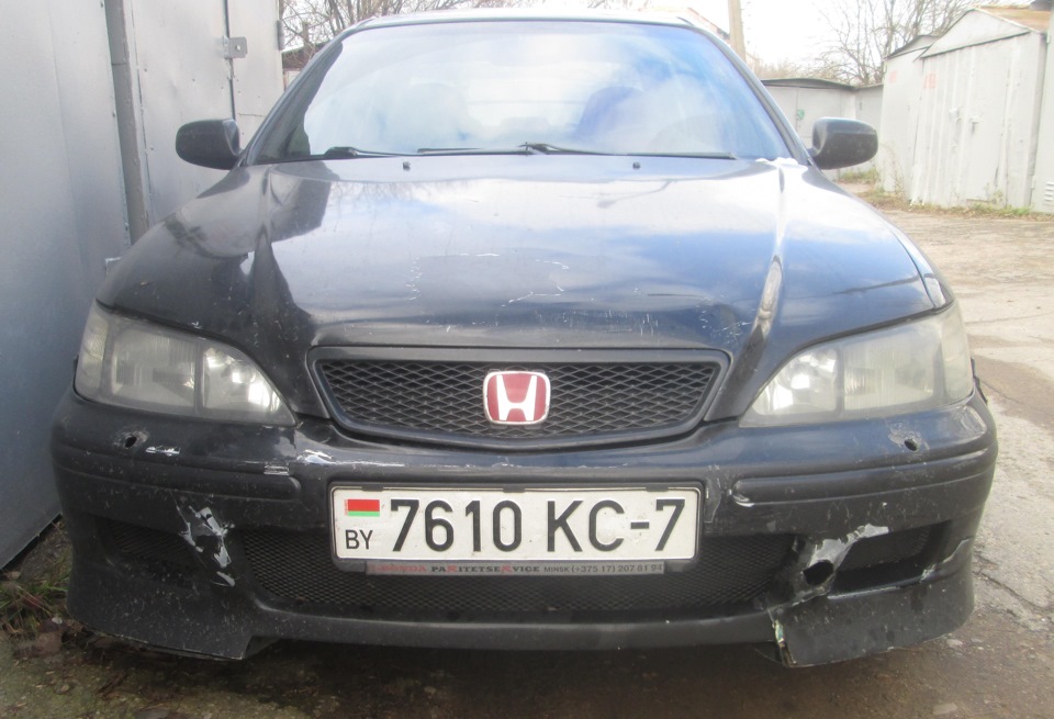 Моё первое ДТП. Добавил фото. — Honda Accord Type R (CH1), 2,3 л, 1999 ...
