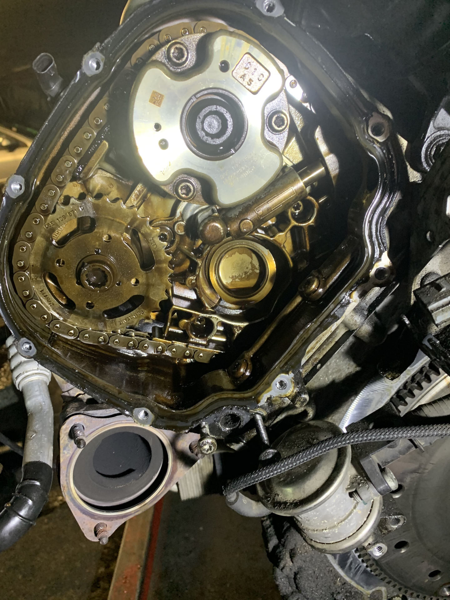 Желтый двигатель или большой ремонт — Audi A6 (C7), 3 л, 2012 года ...