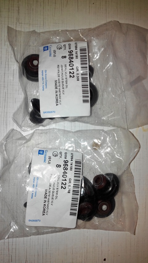 96840122 Колпачок маслосъемный / Daewoo Chevrolet Aveo, Lacetti, Cruze ...