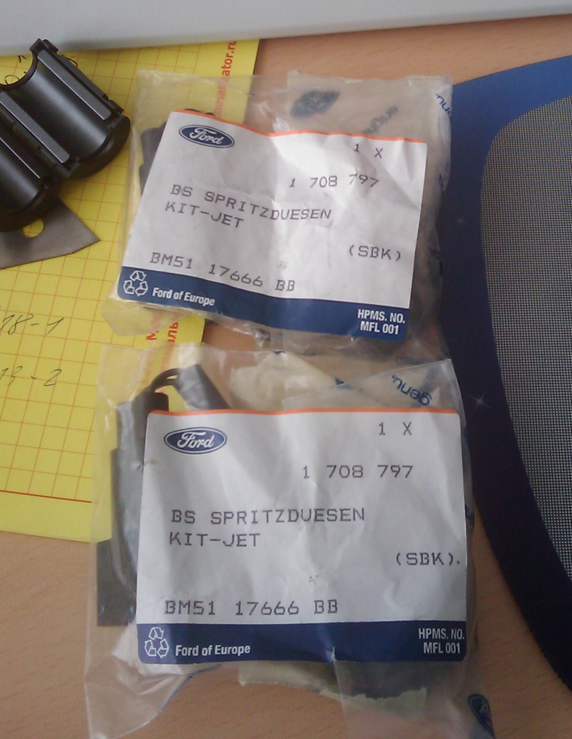 Веерные форсунки с обогревом (часть 1) — Ford Fiesta (Mk VI), 1,6 л ...