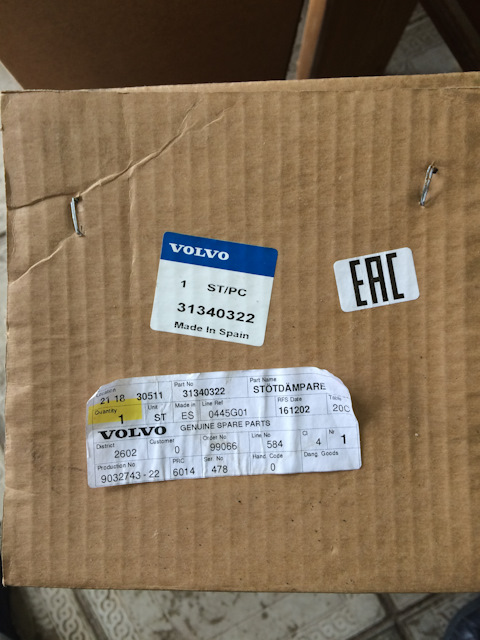 31340322 Амортизатор Volvo | Запчасти на DRIVE2