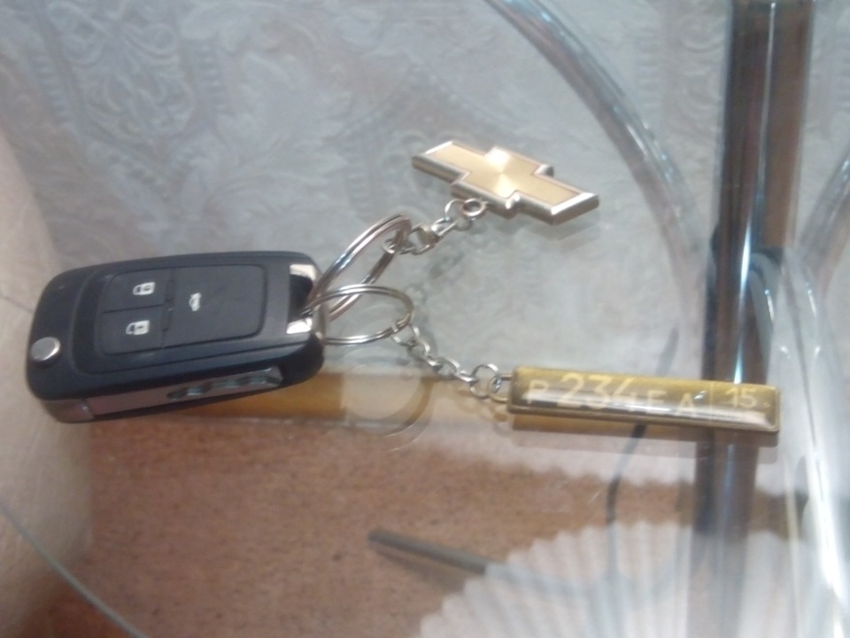 Брелок с номерами — Chevrolet Cruze (1G), 1,6 л, 2012 года | аксессуары ...