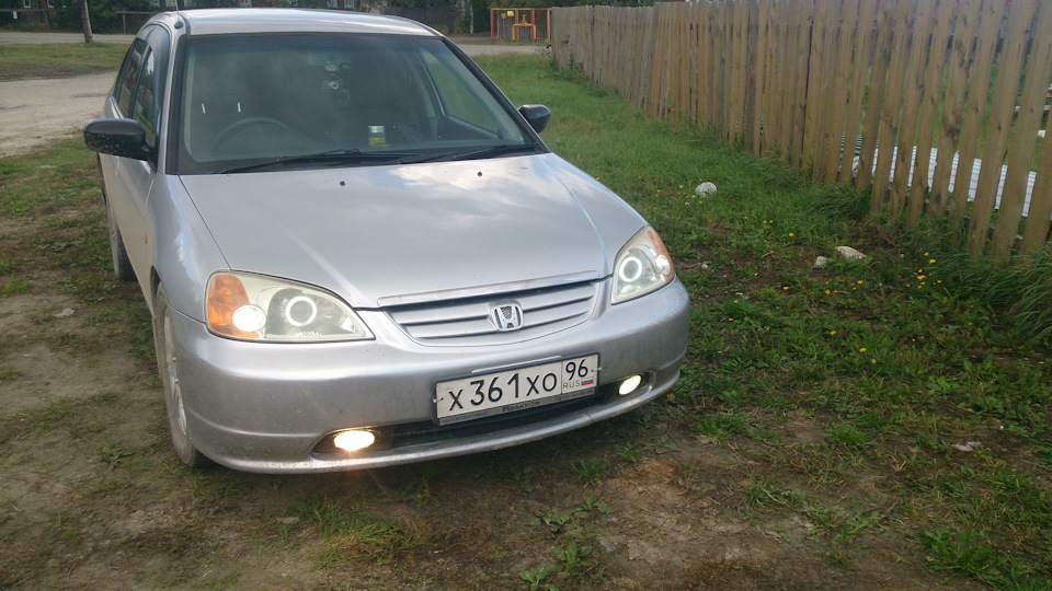 Противотуманные фары — Honda Civic (7G), 1,5 л, 2001 года | тюнинг | DRIVE2