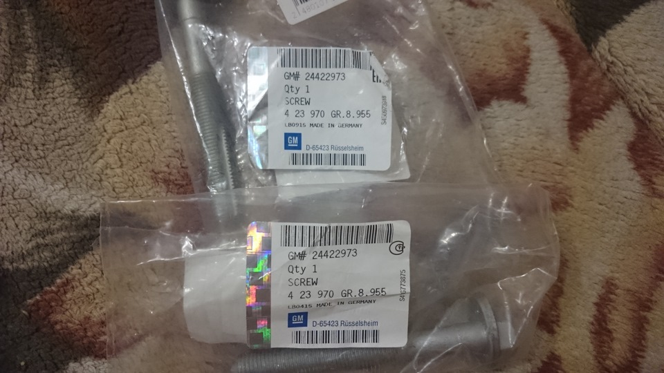 24422973 БОЛТ М12 GM | Запчасти на DRIVE2