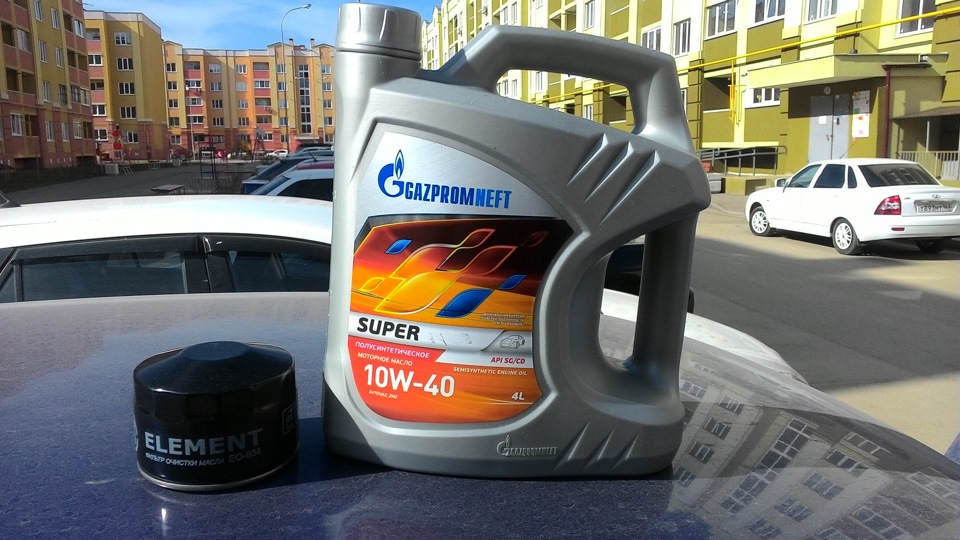 Замена Масла, свечи, глушитель. — Lada Калина седан, 1,6 л, 2010 года ...