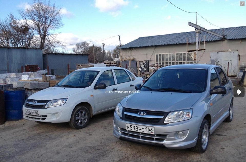 Аэродинамические обвесы — Lada Гранта (1G), 1,6 л, 2012 года | тюнинг ...