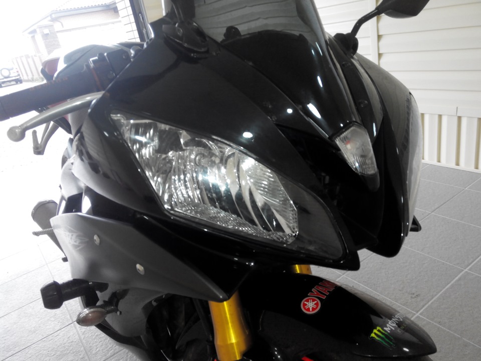 Yamaha R6 + G5 H1 RED Angel eyes — Xenon Bixenon на DRIVE2