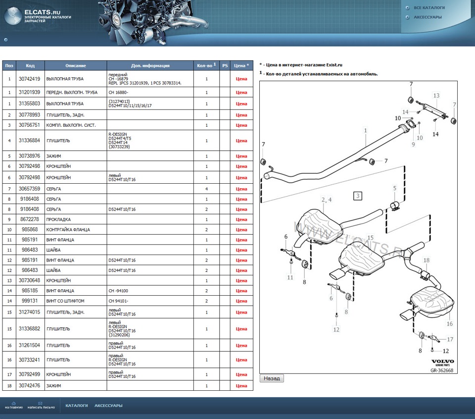 9186408 Крепление глушителя Volvo | Запчасти на DRIVE2