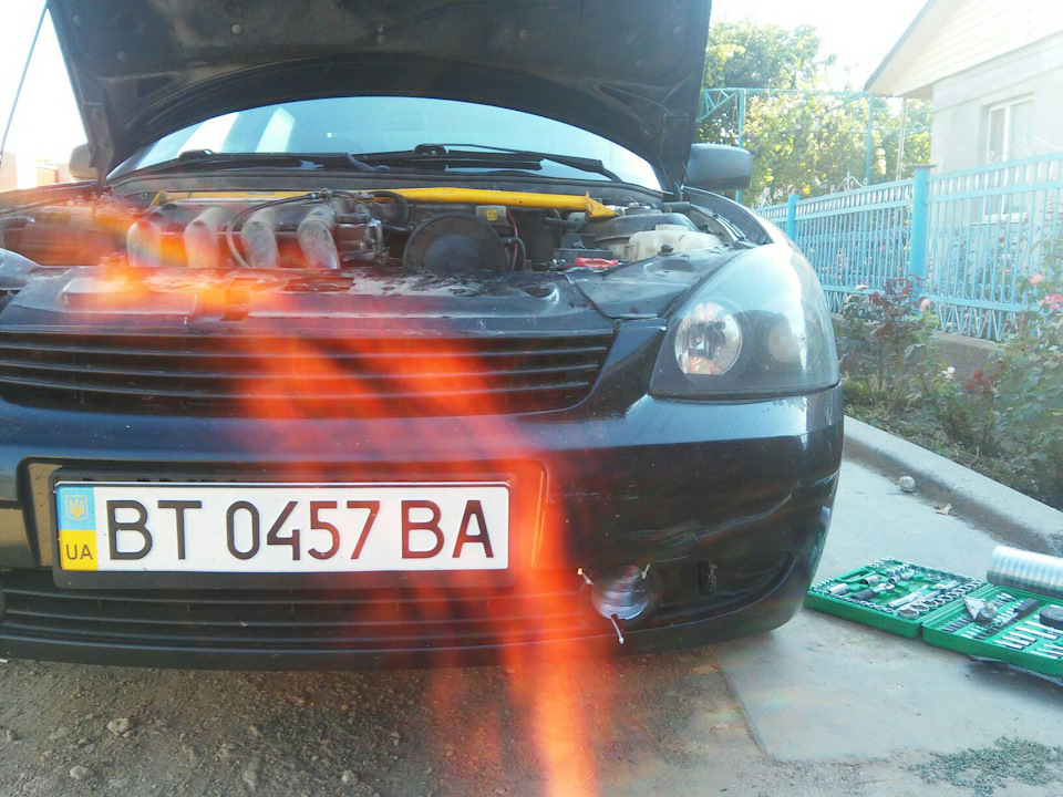 Впуск по хард кору) 75мм — Lada Приора седан, 1,6 л, 2008 года | тюнинг ...