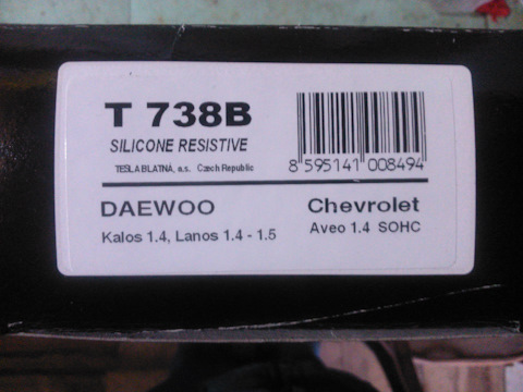 T738B Провода высоковольтные DOHC Шевроле, Авео, Ланос TESLA | Запчасти ...