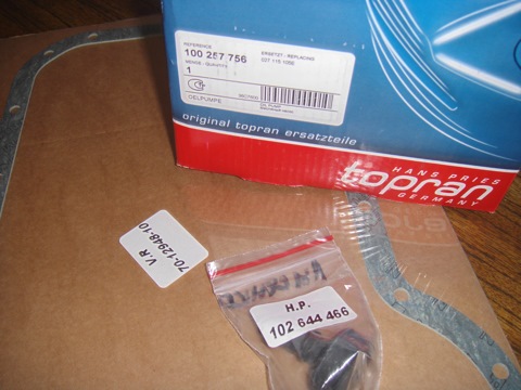 027115105E Насос масляный / SEAT, VW 1.5/1.6/1.8 74~ VAG | Запчасти на ...