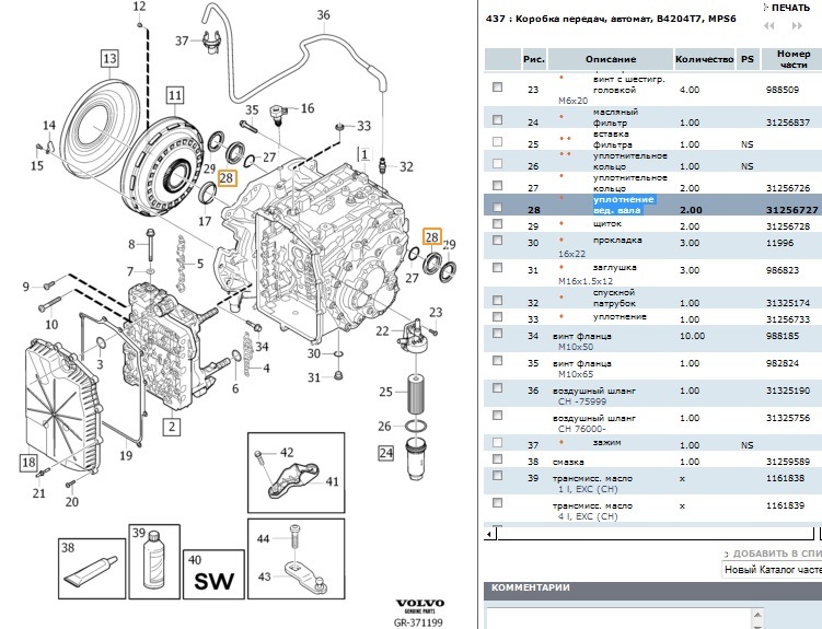 31256728 Пыльник кузова внутри S60 Volvo | Запчасти на DRIVE2