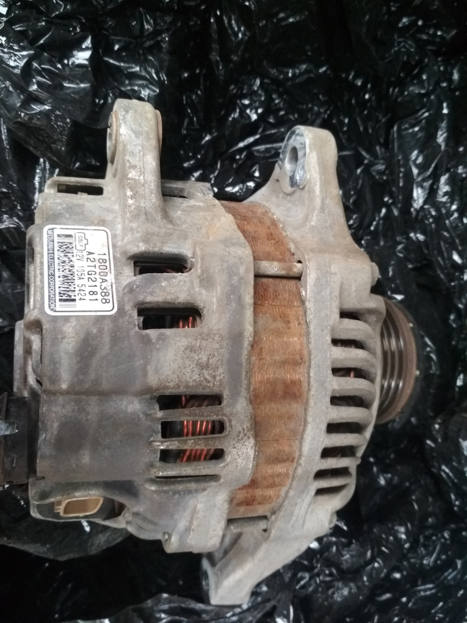 Замена антифриза & генератора — Mitsubishi Outlander (3G), 2,4 л, 2014 ...