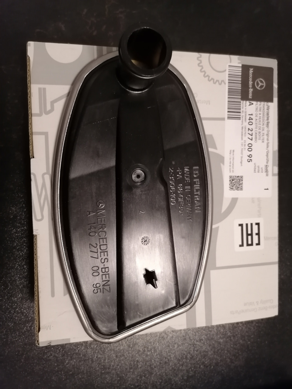 A1402770095 Фильтр масляный акпп MERCEDES | Запчасти на DRIVE2