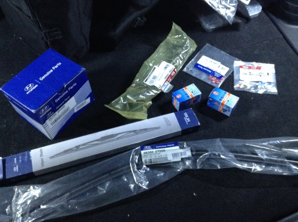 Закупка расходников. Отзыв щеток. — Hyundai ix35, 2 л., 2010 года ...