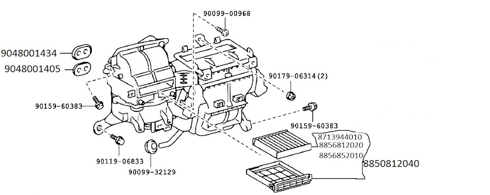 8713944010 Фильтр салонный TOYOTA LEXUS | Запчасти на DRIVE2