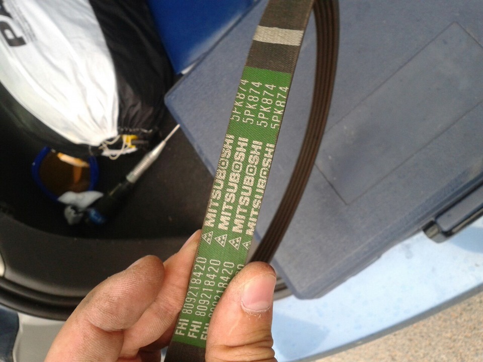 Замена ремня генератора — Subaru Impreza (GE, GH), 1,5 л, 2008 года ...