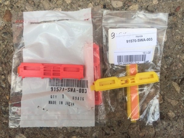 91571SWA003 Клипса молнинга стекла правый передний Honda | Запчасти на ...