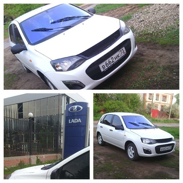 Любовь это- ждать ее со станции, не видев ее пол дня — Lada Калина Хэтчбек (2G), 1,6 л, 2013 ...