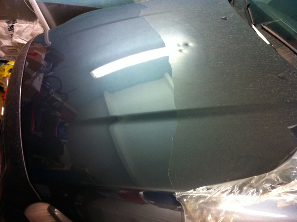 Меняем капот, лобовое и мелочевку — Volvo S80 (2G), 2,5 л, 2011 года ...