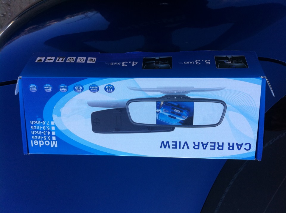 Установка камеры заднего вида и монитора в зеркале. — Mazda 6 (1G) GG ...