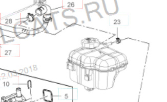 Замена прокладки крышки топливной горловины и пр. — Opel Astra J, 1,6 л ...