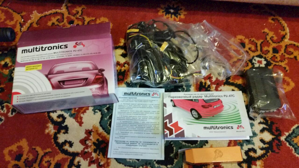 Покупка парктроников (парковочный радар) Multitronics PU-4TC — Hyundai Getz, 1,4 л, 2007 года ...