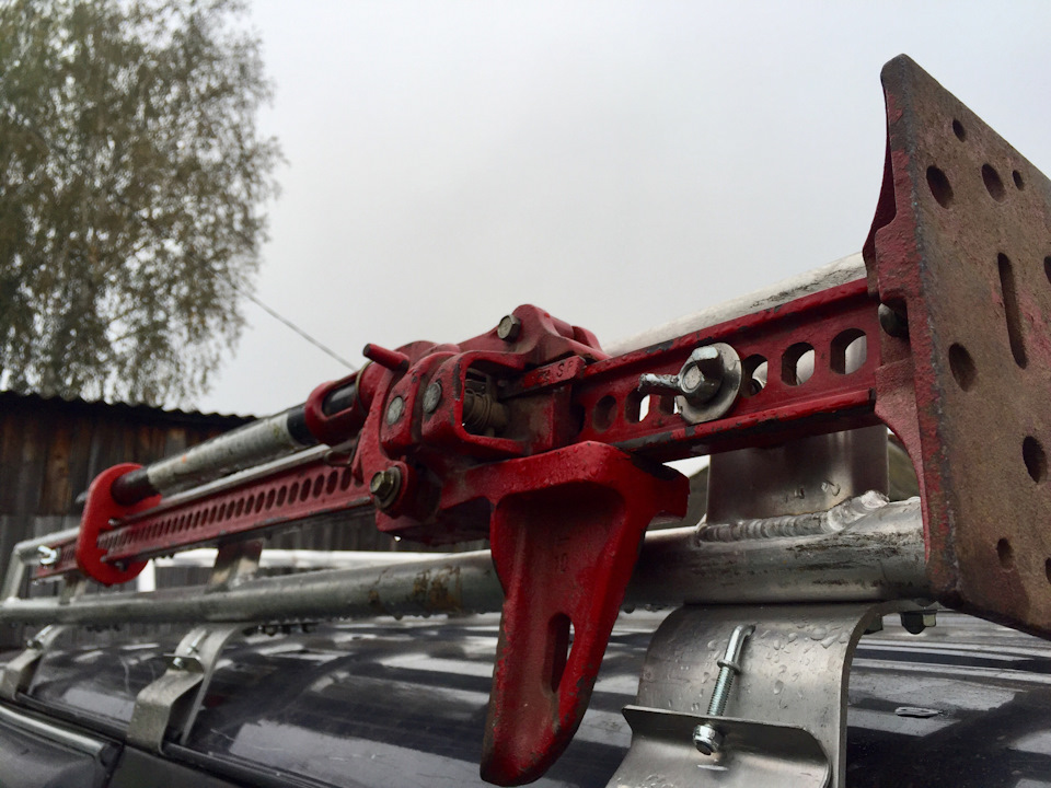 "Надёжное крепление"Хайджека! — Toyota Land Cruiser 80, 4,2 л, 1993 ...