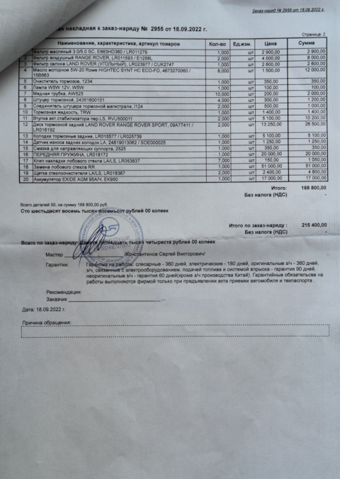 LR015577 Комплект тормозных накладок Jaguar Land Rover | Запчасти на DRIVE2