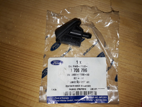 1708796 ФОРСУНКИ ОМЫВАТЕЛЯ ЛОБ СТЕКЛА Foc2011- (без обогрева) веерные ...