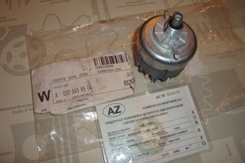 A0005456504 Выключатель фар Mercedes | Запчасти на DRIVE2