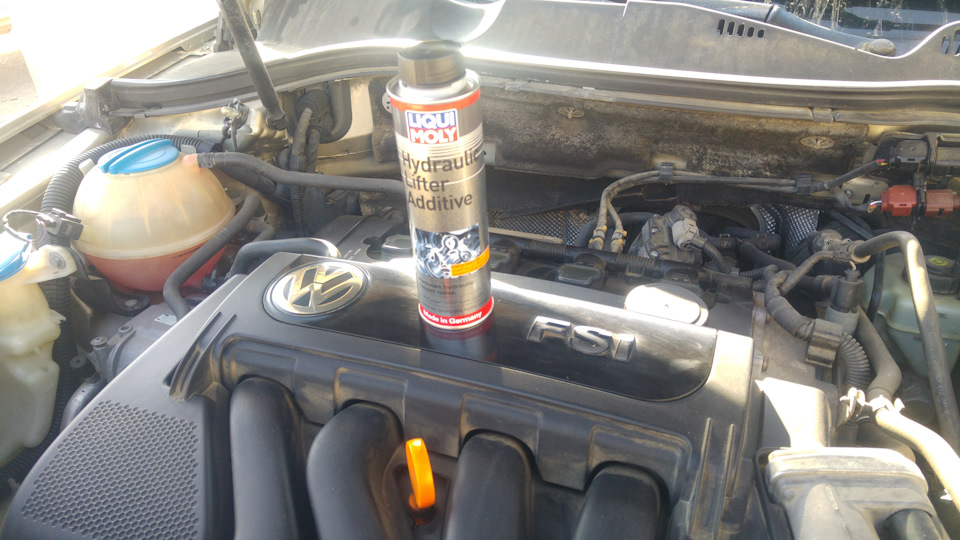 liqui moly стоп шум гидрокомпенсаторов — Volkswagen Passat B6, 2 л ...