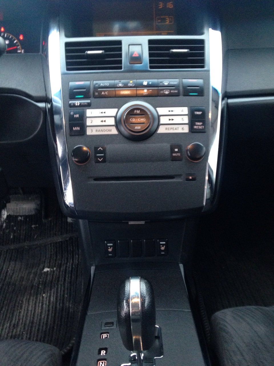 Винилизация штатного магнитофона — Nissan Teana (J31), 2,3 л, 2007 года ...