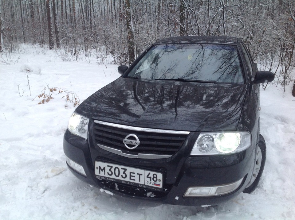 зимняя прогулка ) — Nissan Almera Classic (B10), 1,6 л, 2007 года ...