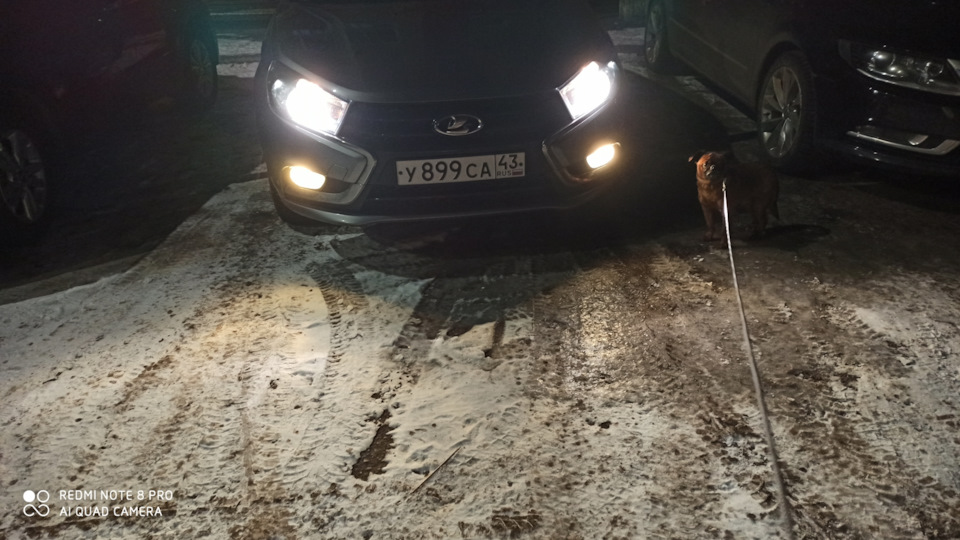 Лампы SVS h16 в ПТФ желтые — Lada Vesta, 1,8 л, 2017 года | электроника ...