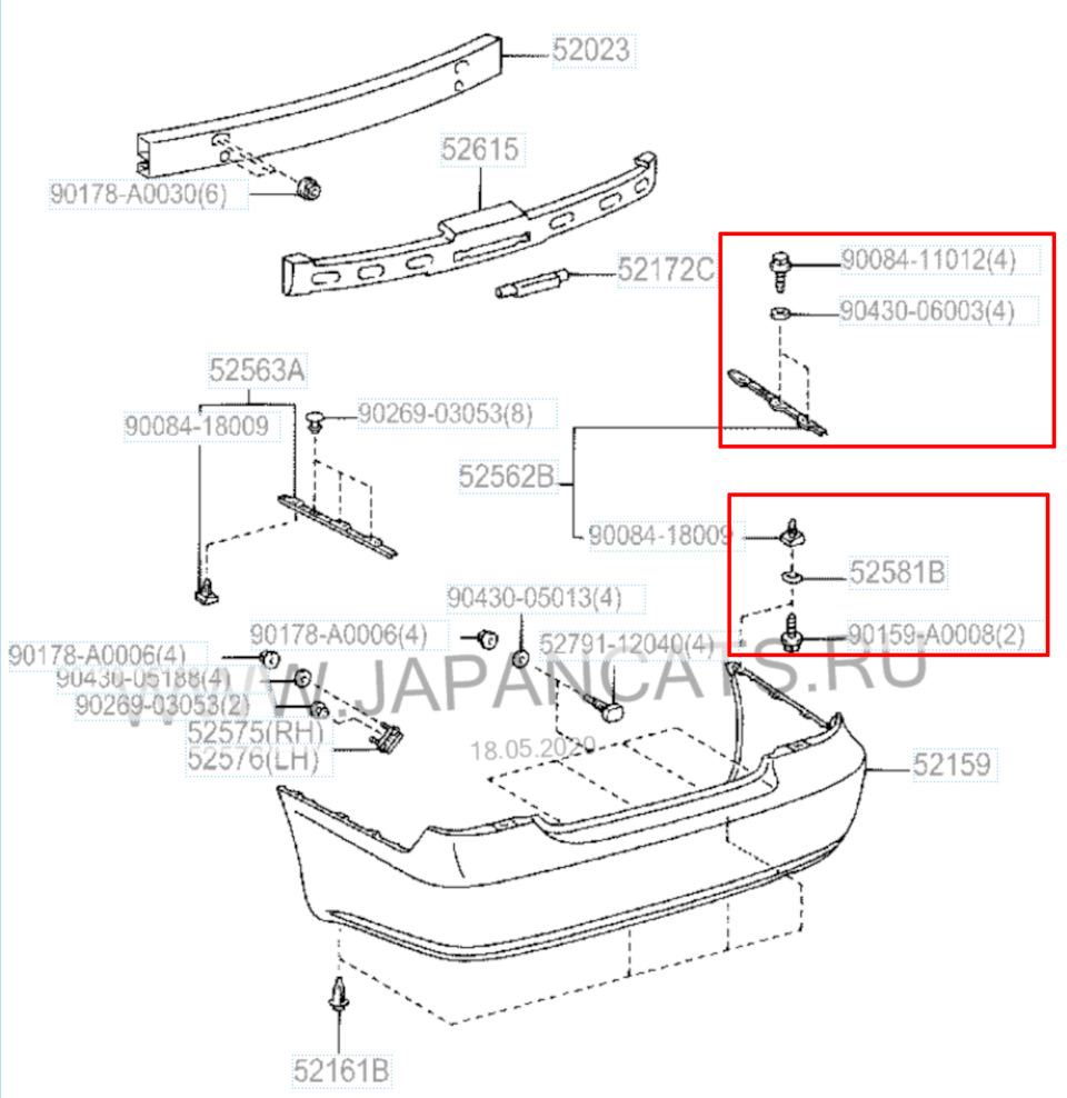 Попытка установить задний бампер на место — Toyota Camry (XV30), 3 л ...