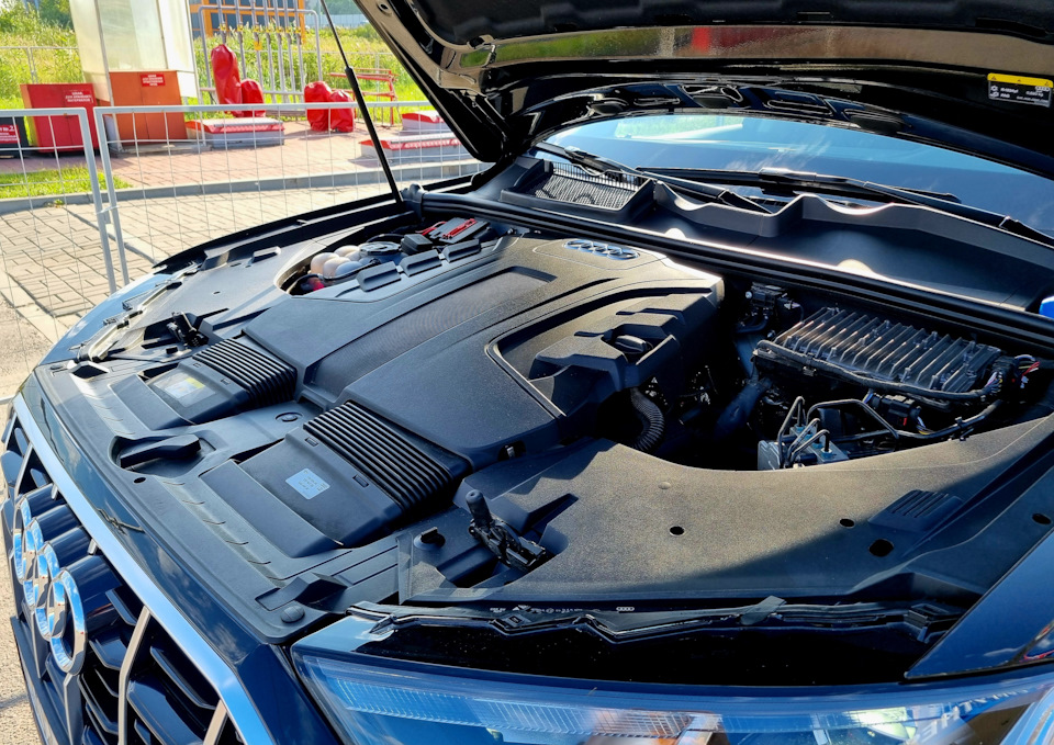 Кожухи (щитки) мотора. — Audi Q7 (2G), 3 л, 2022 года | своими руками ...