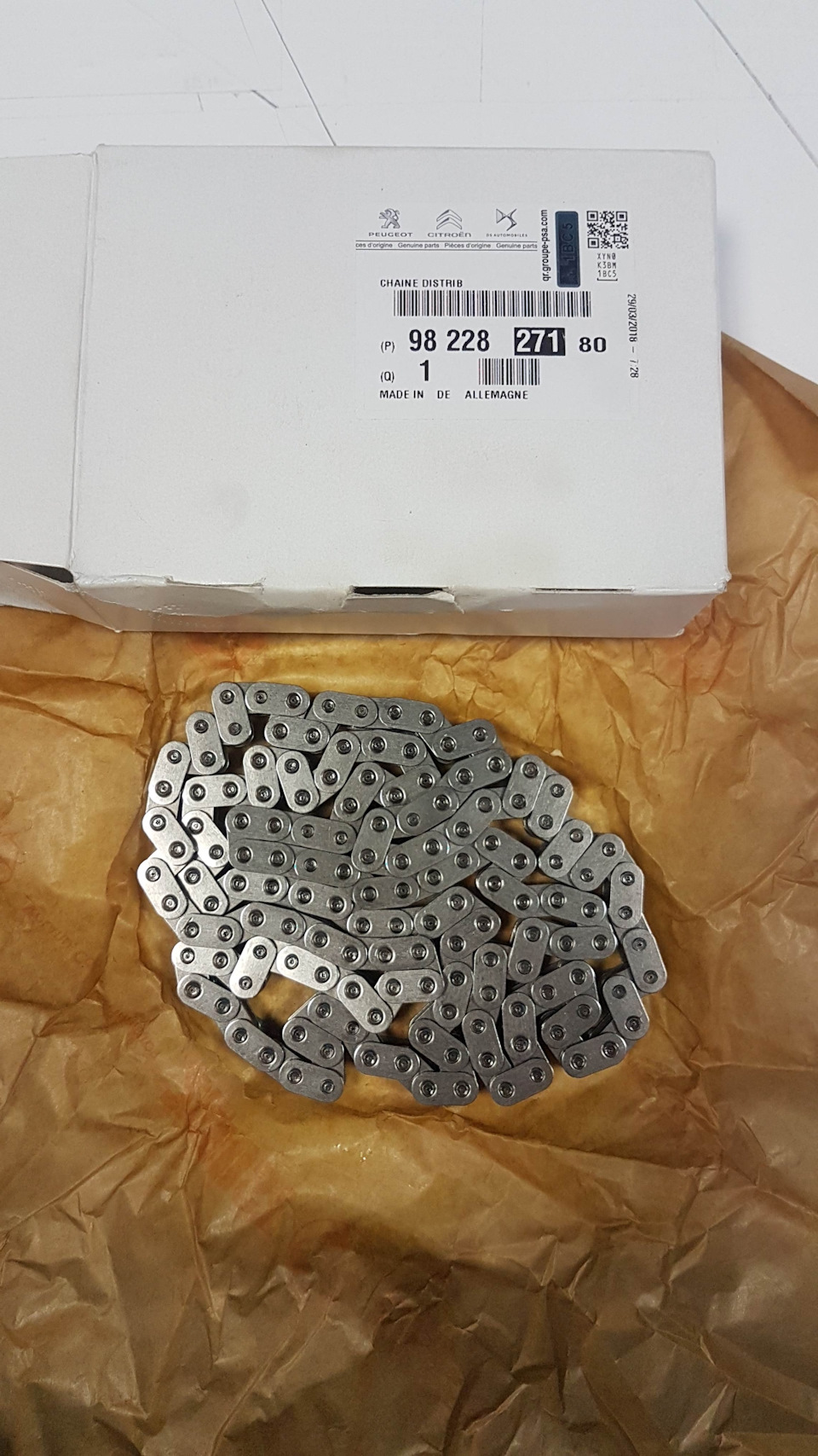 9822827180 Цепь привода грм Peugeot Citroen | Запчасти на DRIVE2