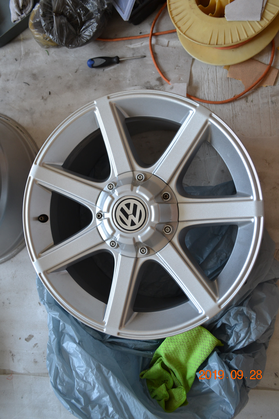 Купил новые диски на лето — Volkswagen Touareg (1G), 2,5 л, 2009 года ...
