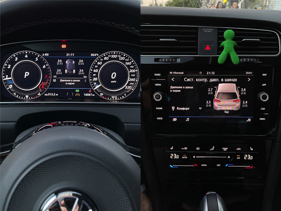 TPMS — Volkswagen Golf R Mk7, 2 л, 2019 года | тюнинг | DRIVE2